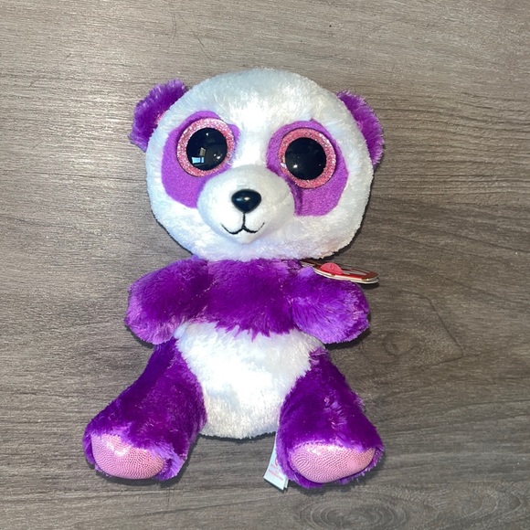 Ty | Toys | Ty Beanie Boos Collection Purple White Panda Boom Boom ...